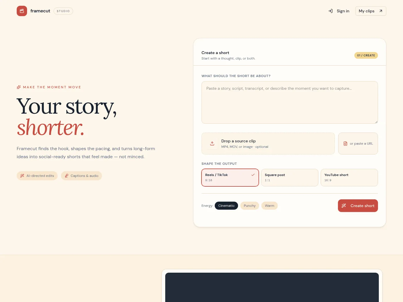 AI Clip Shortener