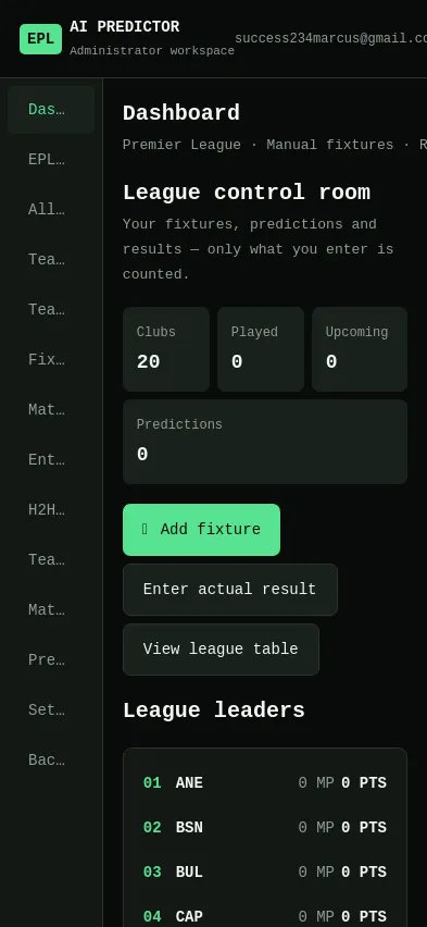 EPL AI Predictor