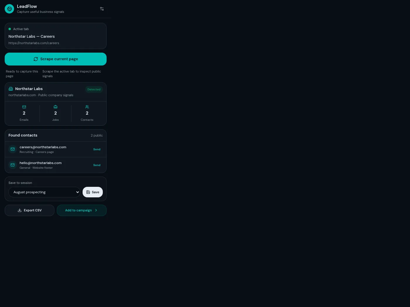 LeadFlow Chrome Suite