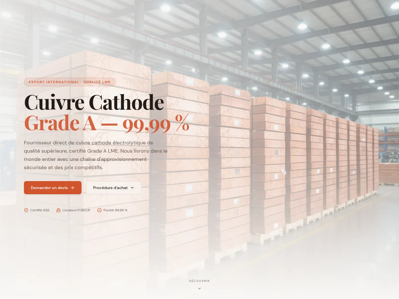 Global Copper Cathode Shop