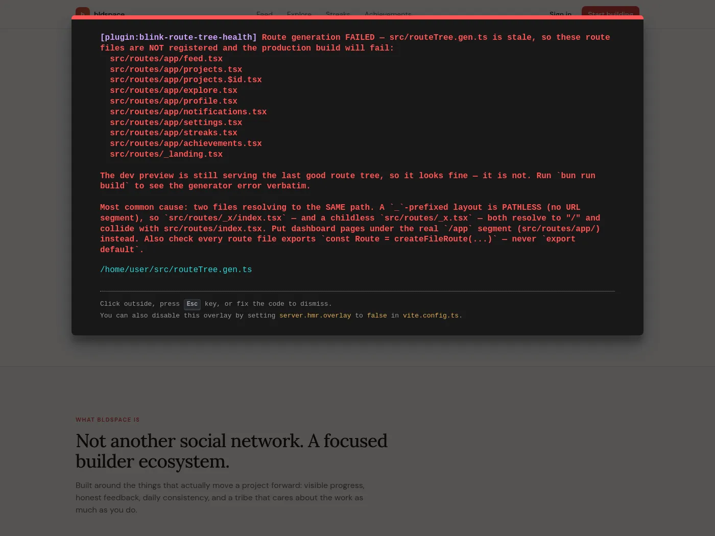 bldspace Community Hub