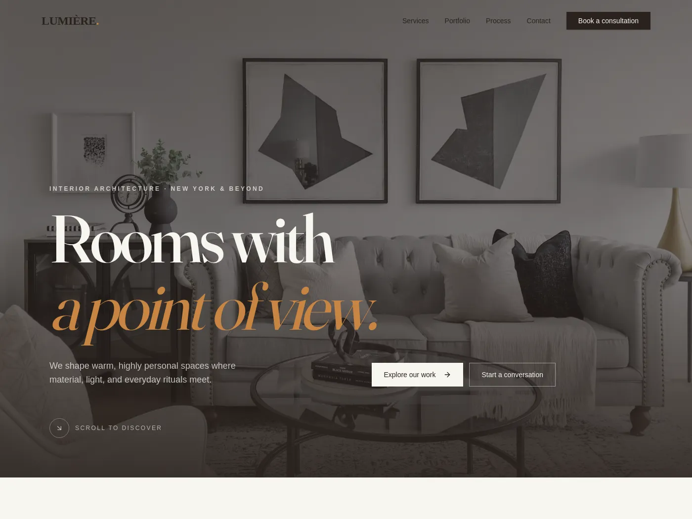 Interior Design Services Landing Page (Remix)