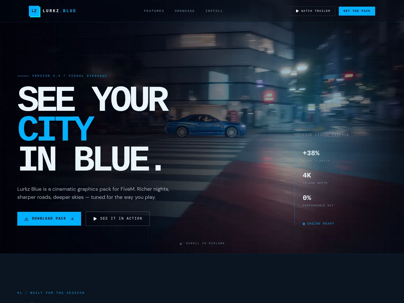 Lurkz Blue Graphics Pack