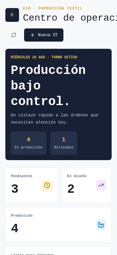 KIM Textile Production App