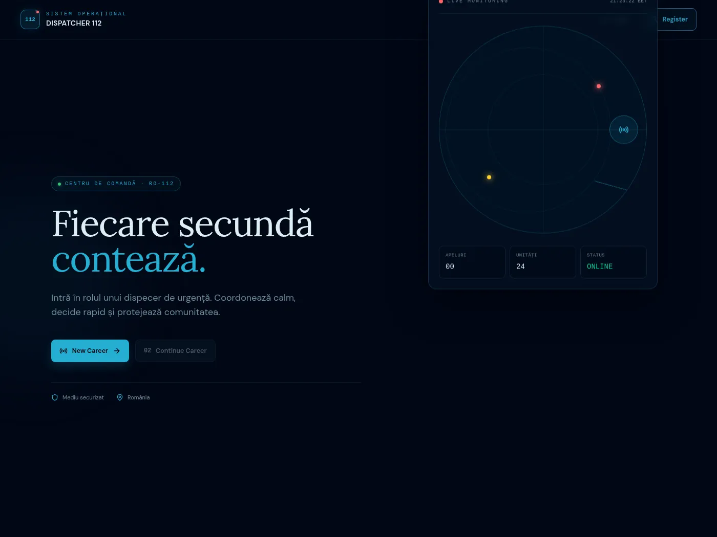 Dispatcher 112 Romania UI