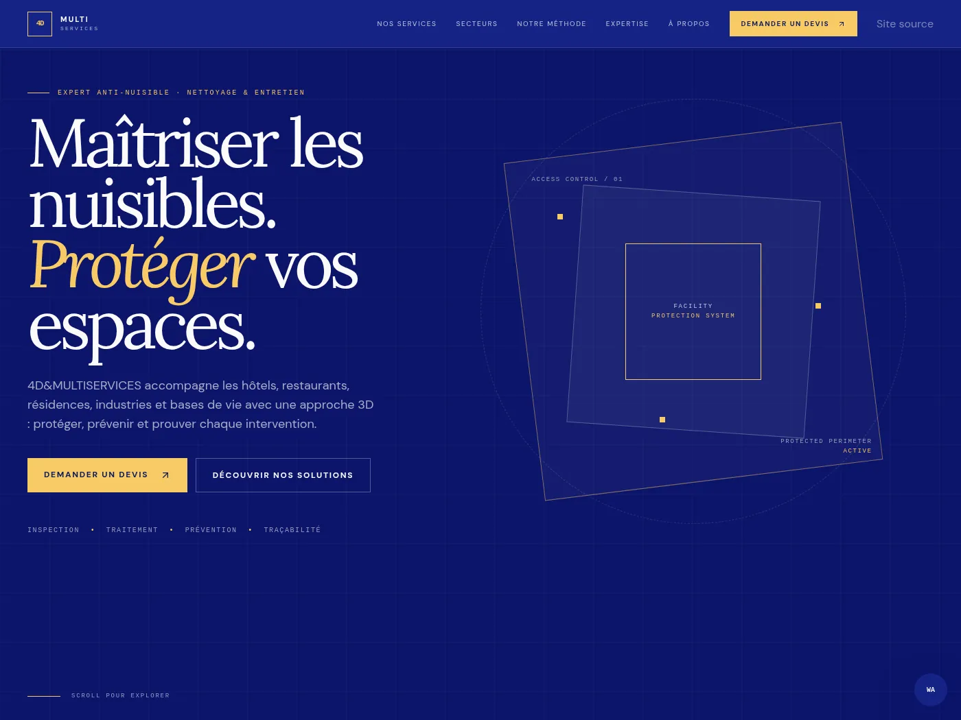 4D&MULTISERVICES Cinematic Web