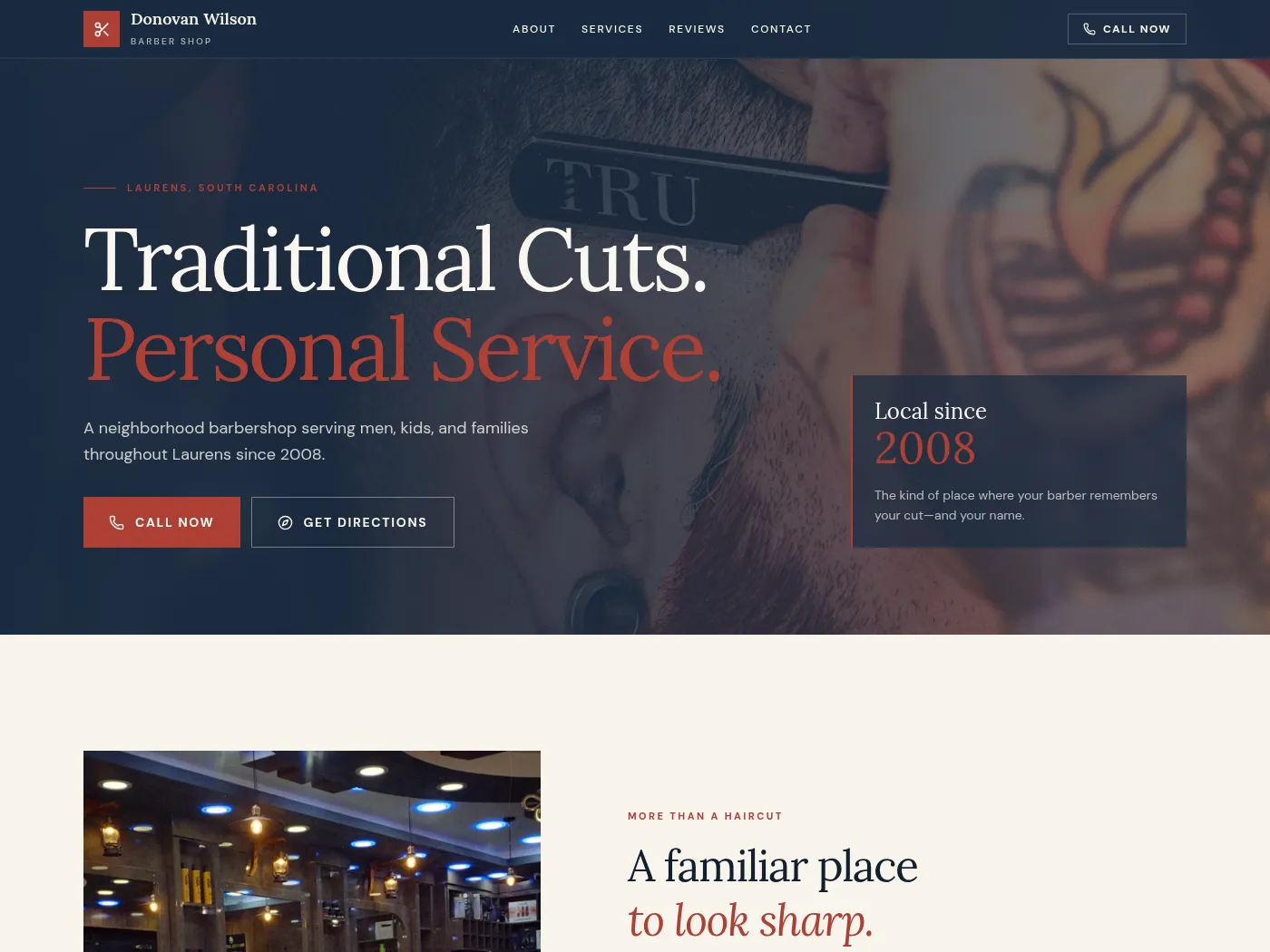 Donovan Wilson Barber Site