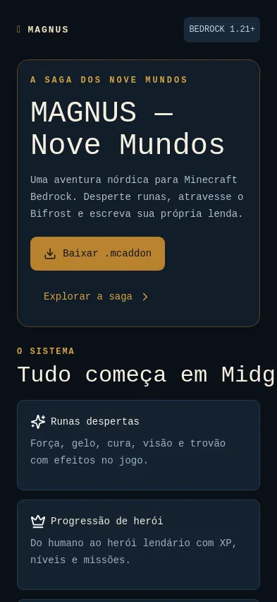 Magnus: Nove Mundos Addon