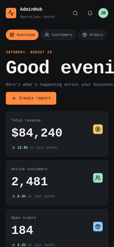 AdminHub Mobile