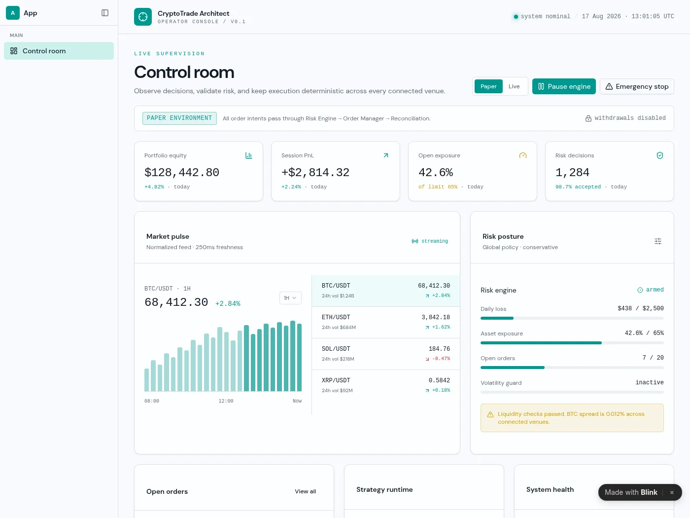 CryptoTrade Architect