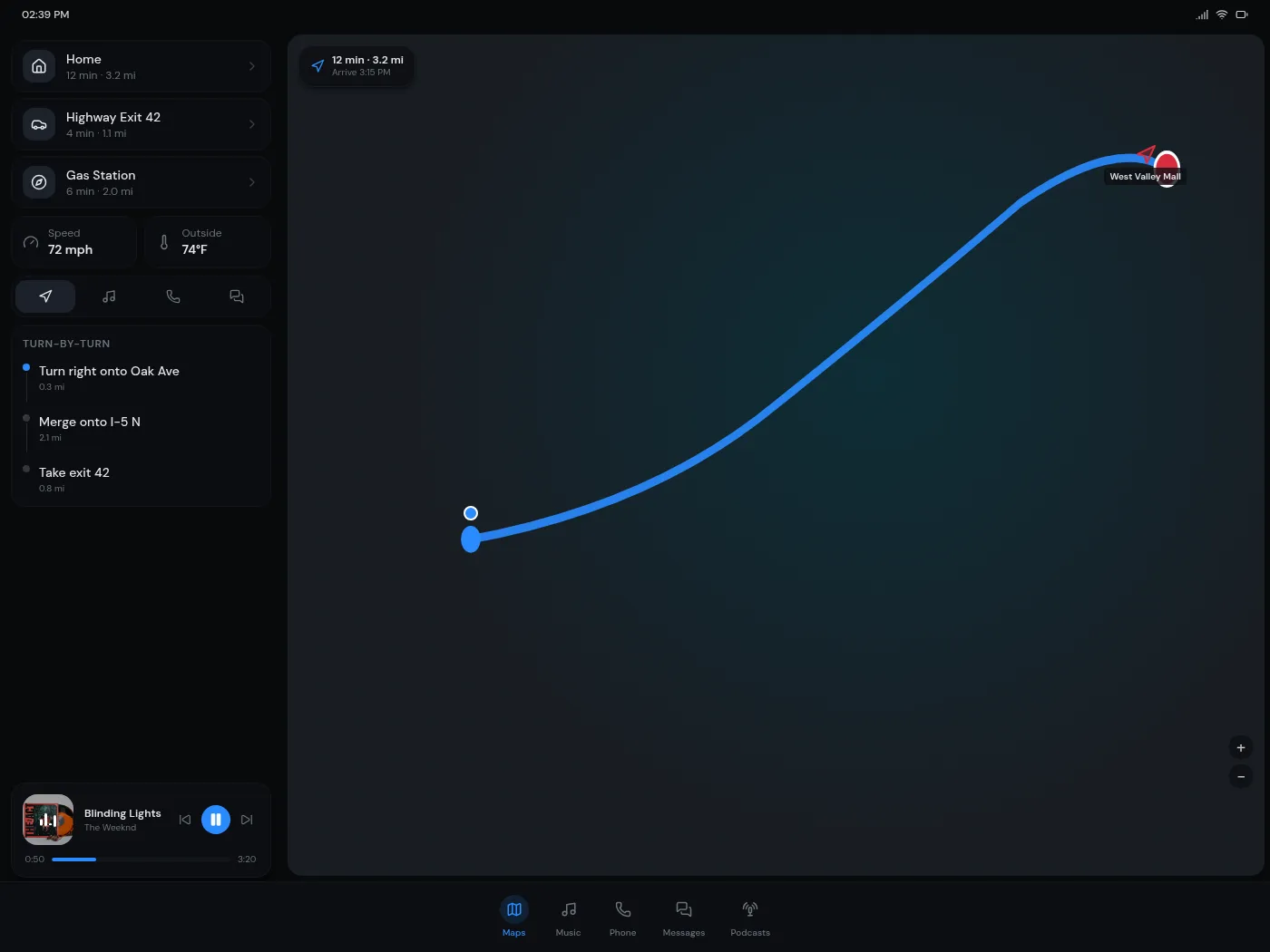 CarPlay Dashboard for BeamNG