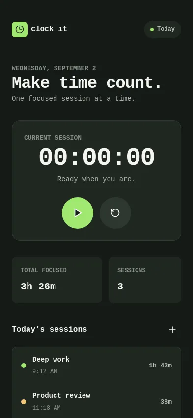 Clock It