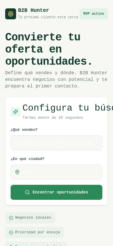 B2B Hunter App