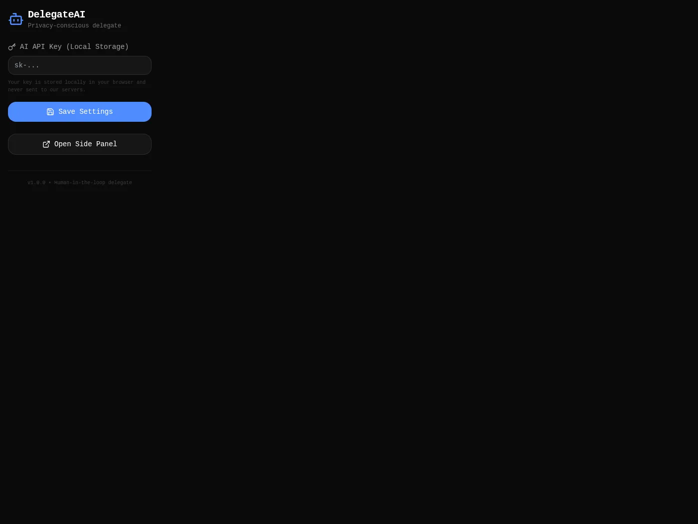 DelegateAI Extension