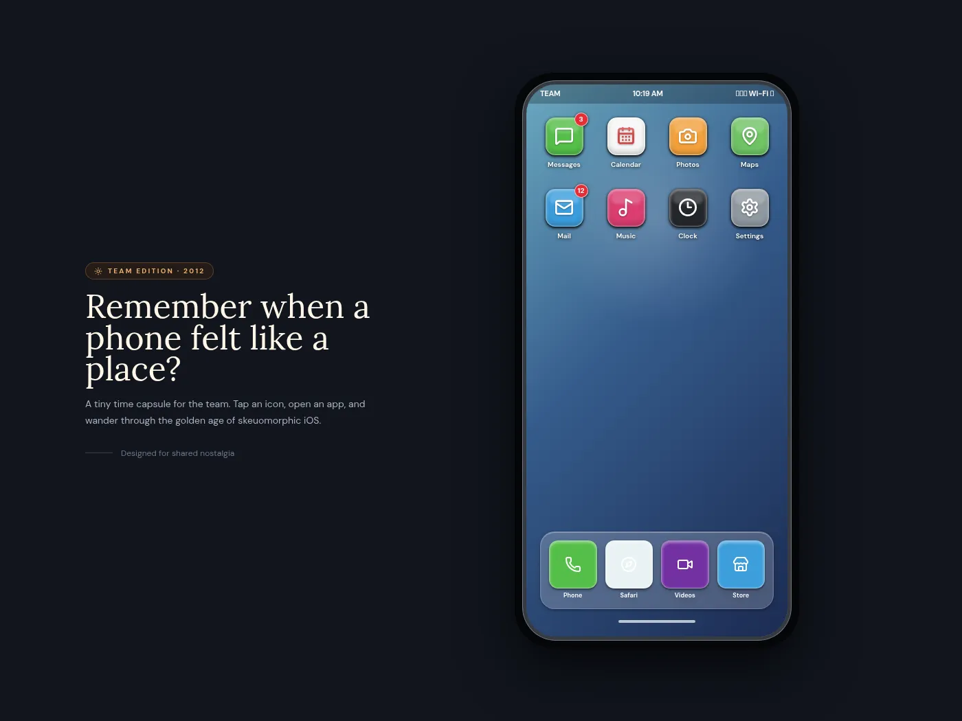 iOS 6 Nostalgia Web App