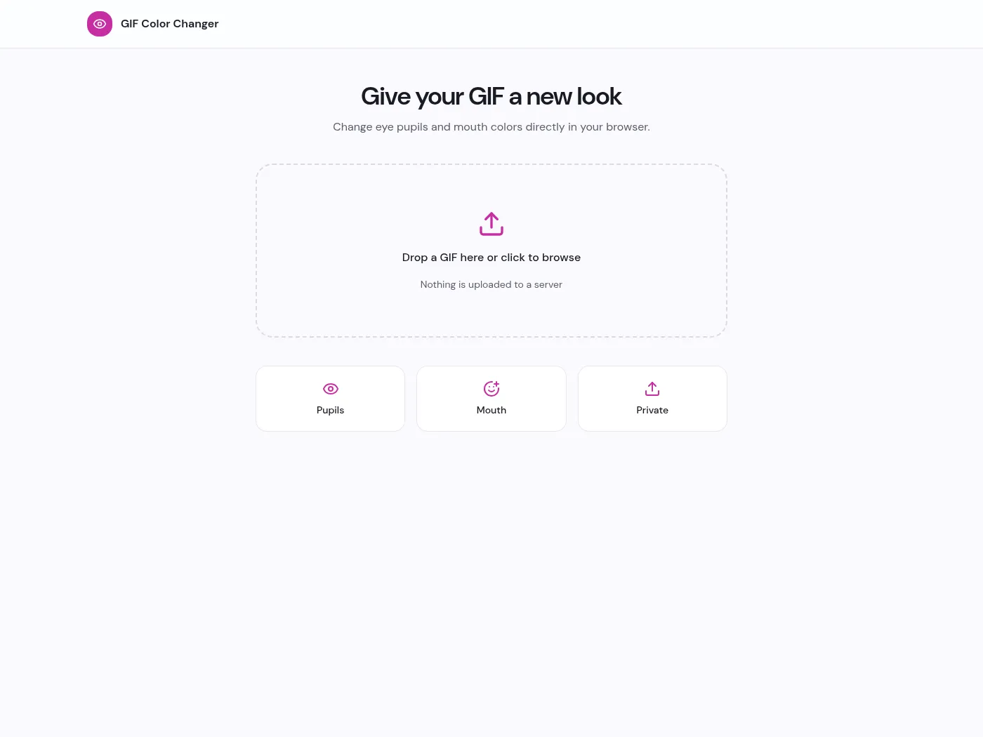 Pupil & Mouth GIF Changer
