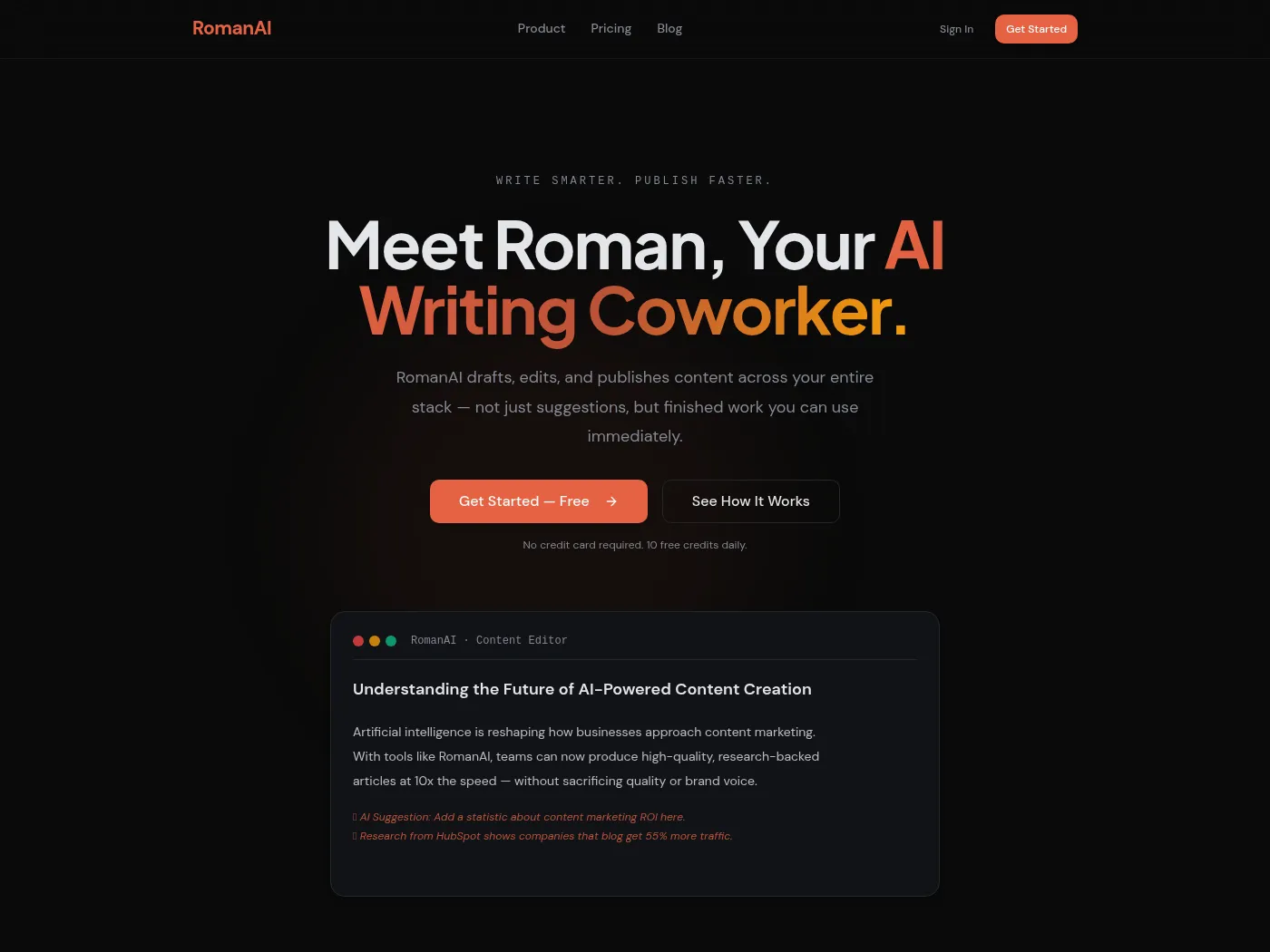 RomanAI Web Rebuild