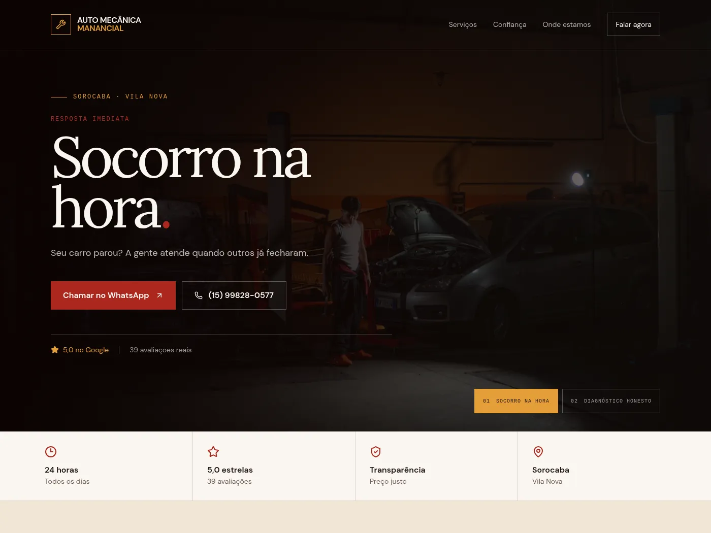 Manancial Auto Web Presence