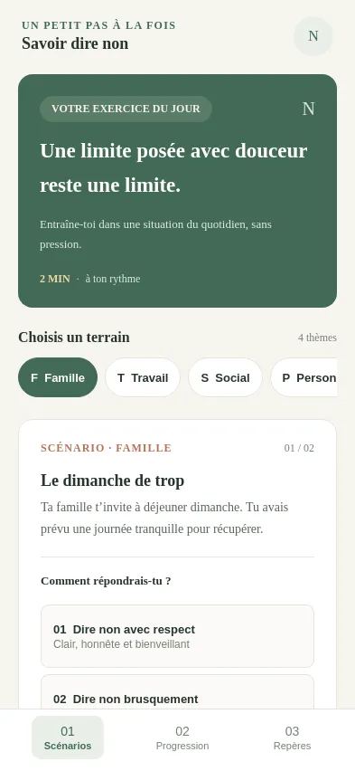 Savoir Dire Non