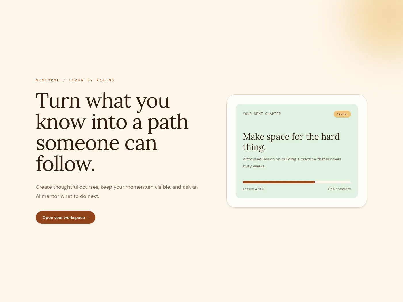 MentorMe Courses