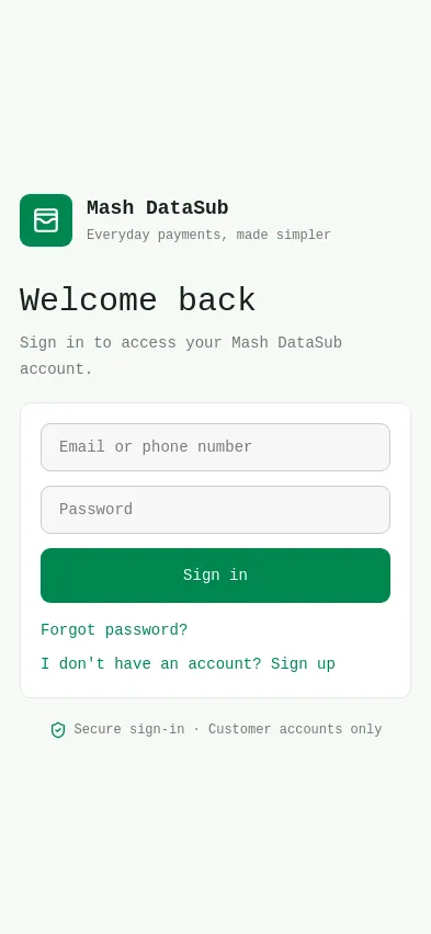 Mash DataSub Platform