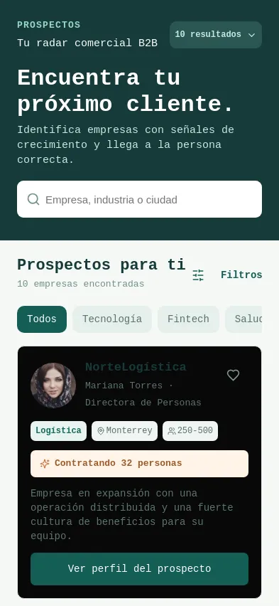 Prospectos Seguros Móvil