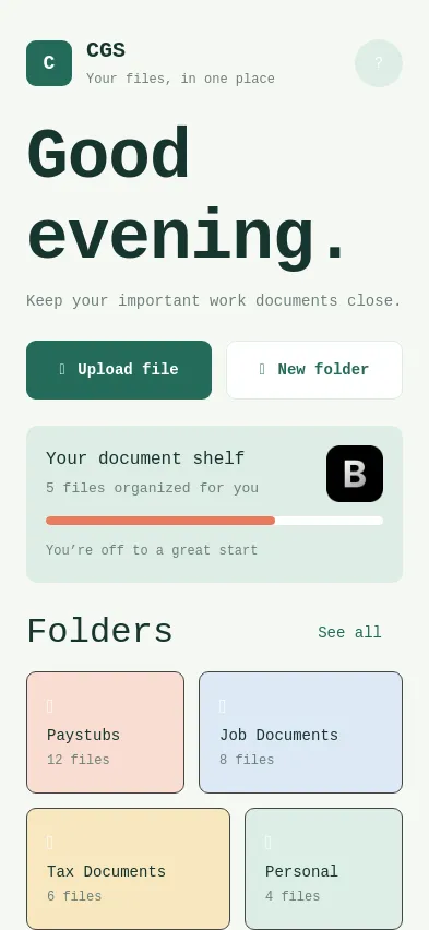 CGS File Organizer