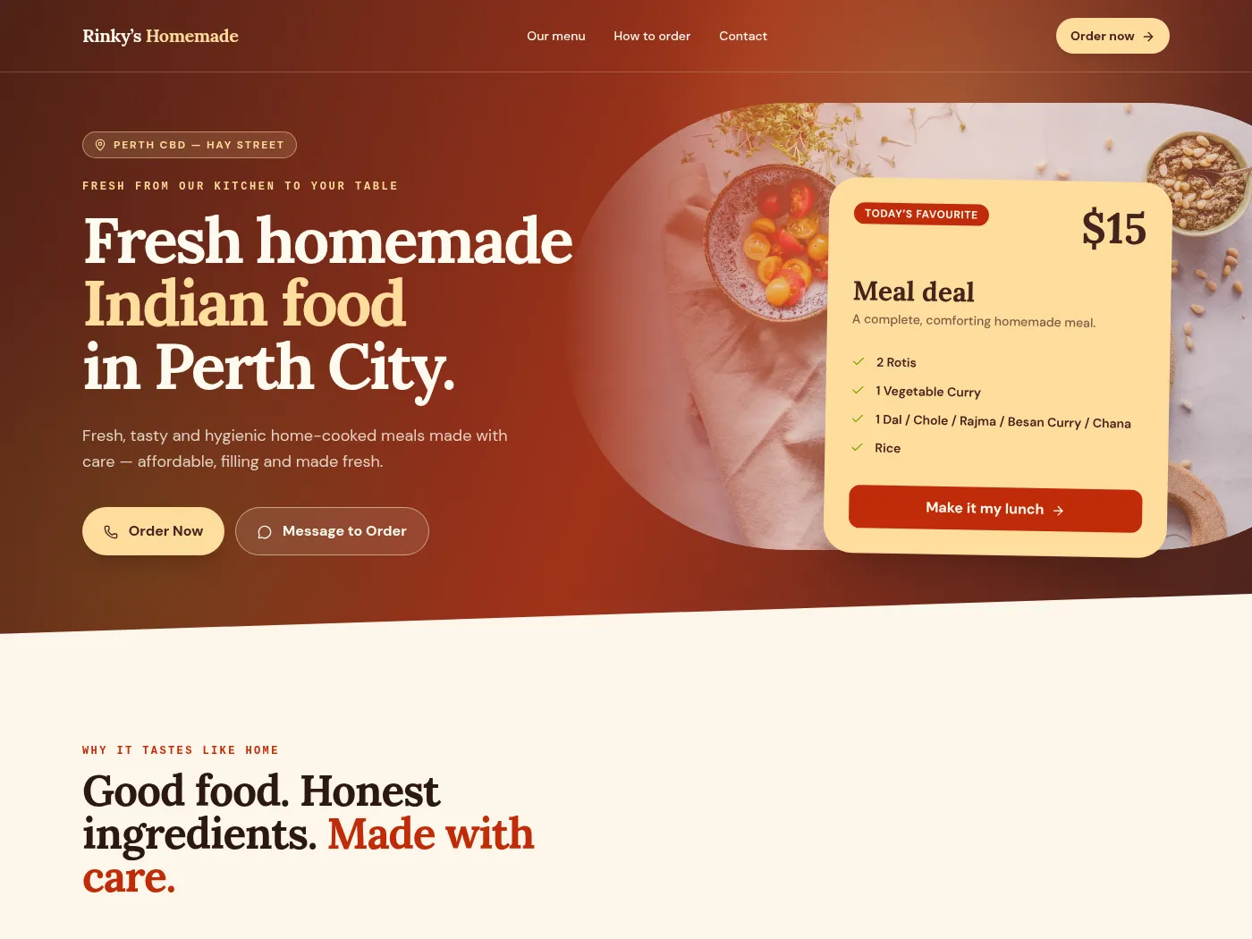 Rinky's Tiffin Website