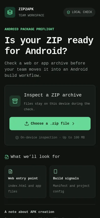 Zip2APK Converter
