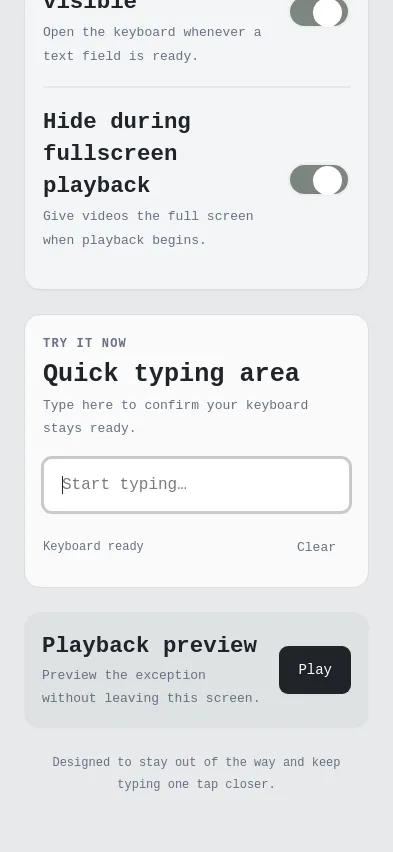 Always Keyboard