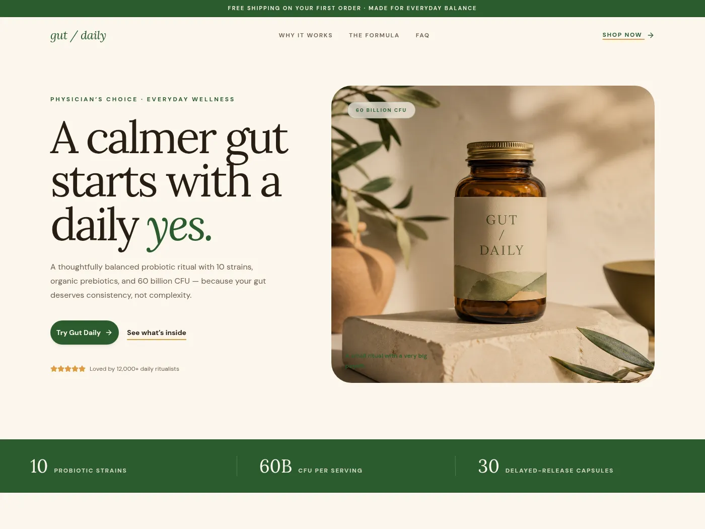GutHealth Product Page