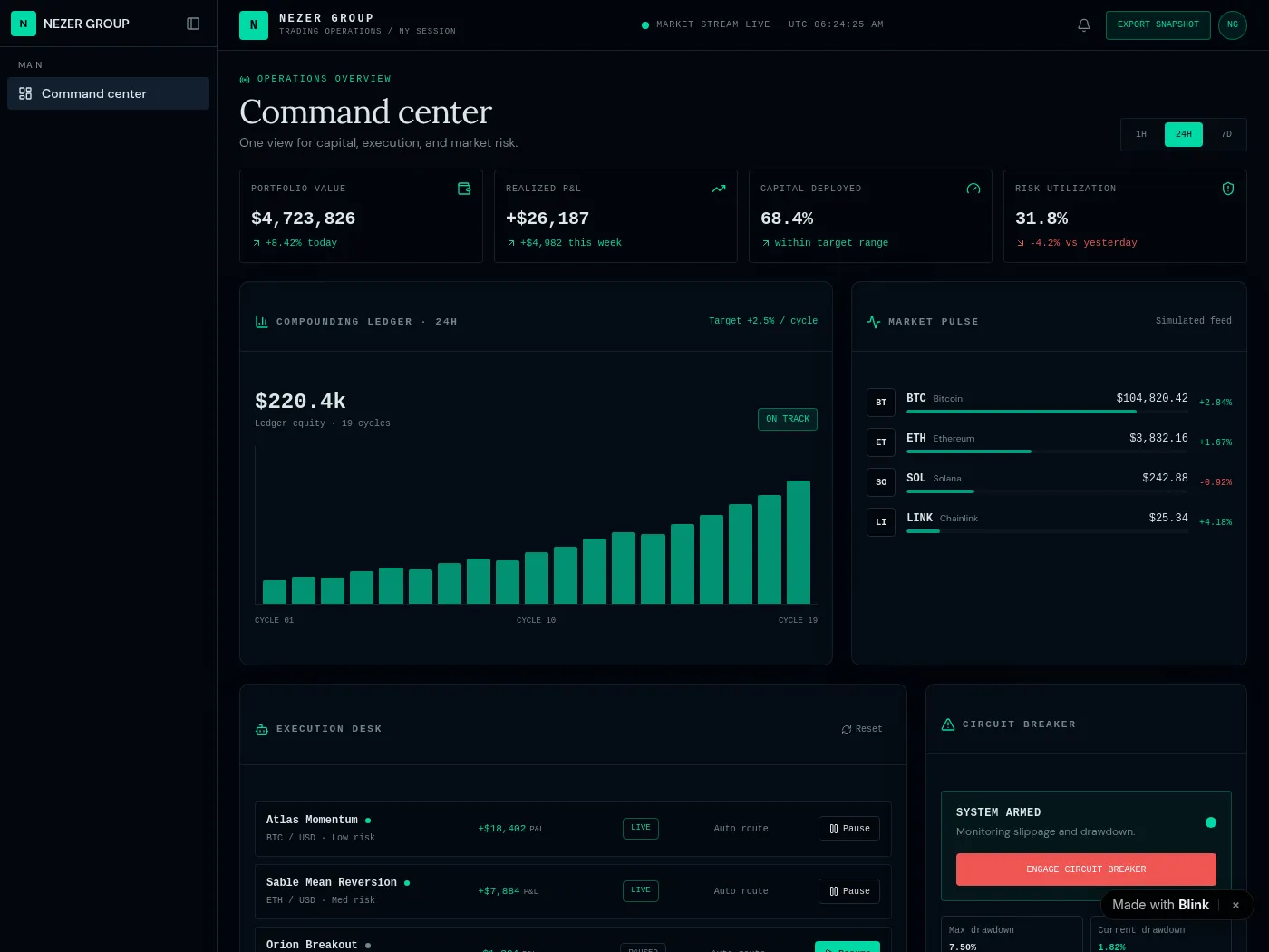 Nezer Crypto Console