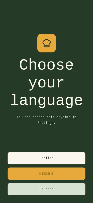 PolyLingual Recipe App