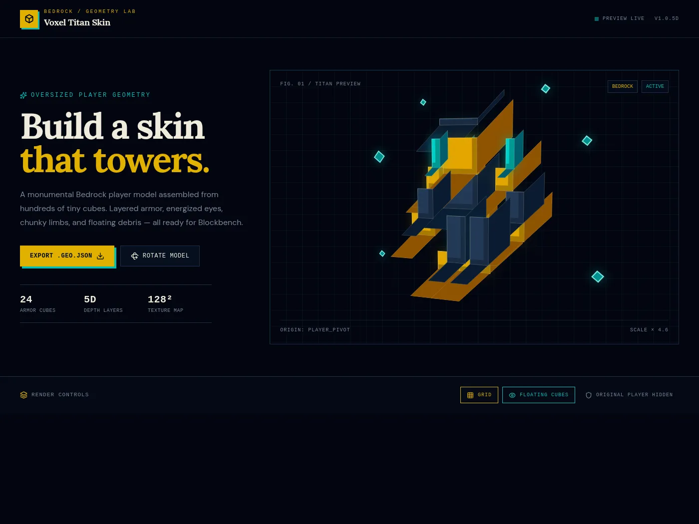 Voxel Titan Skin