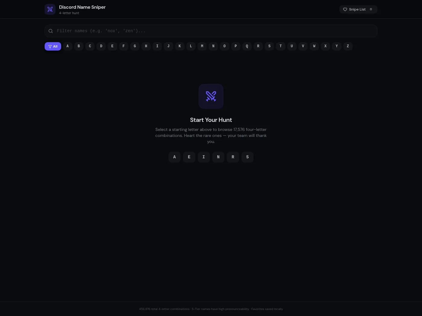 Discord Name Sniper