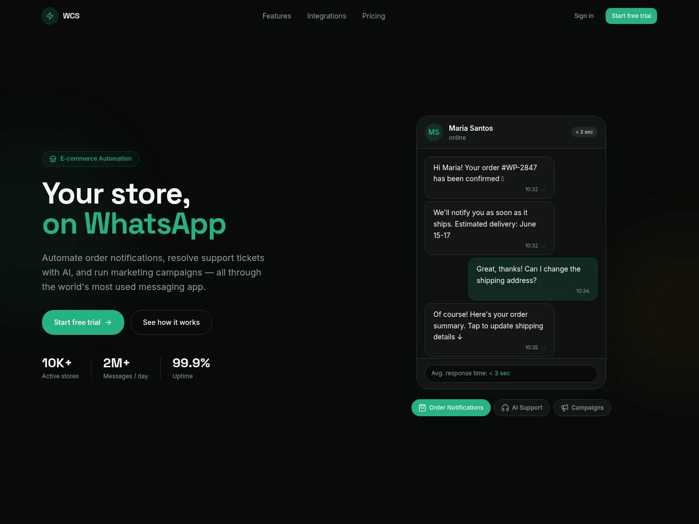 WhatsApp Commerce Suite