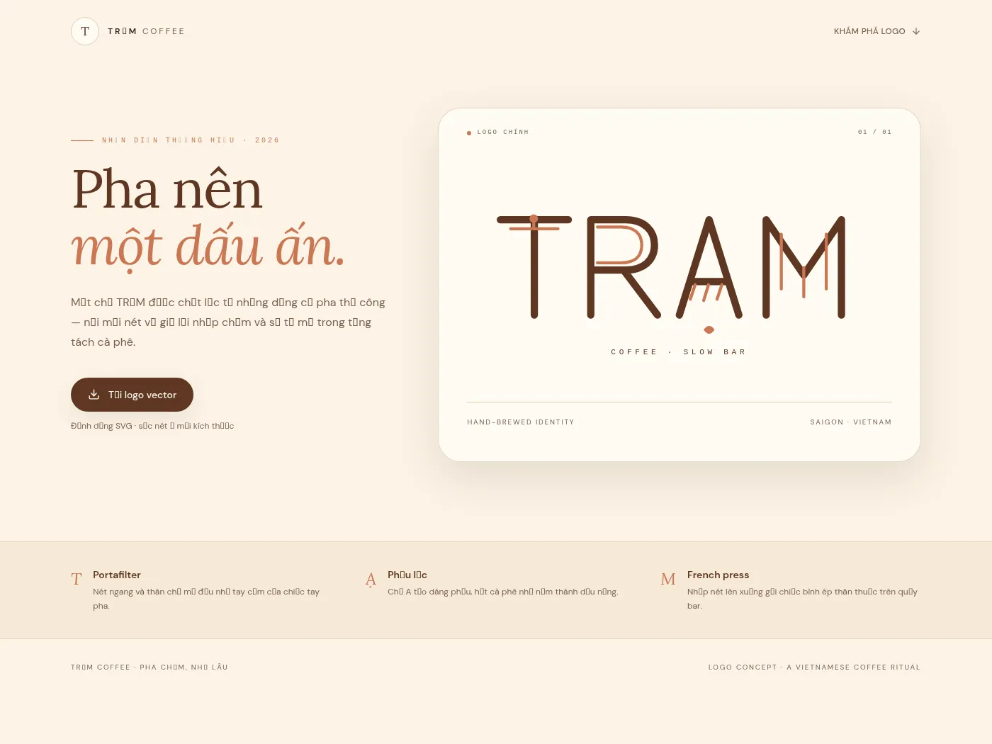 Trạm Coffee Logo Vector