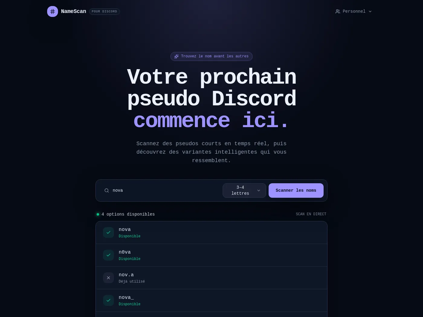 NameScan Discord Finder