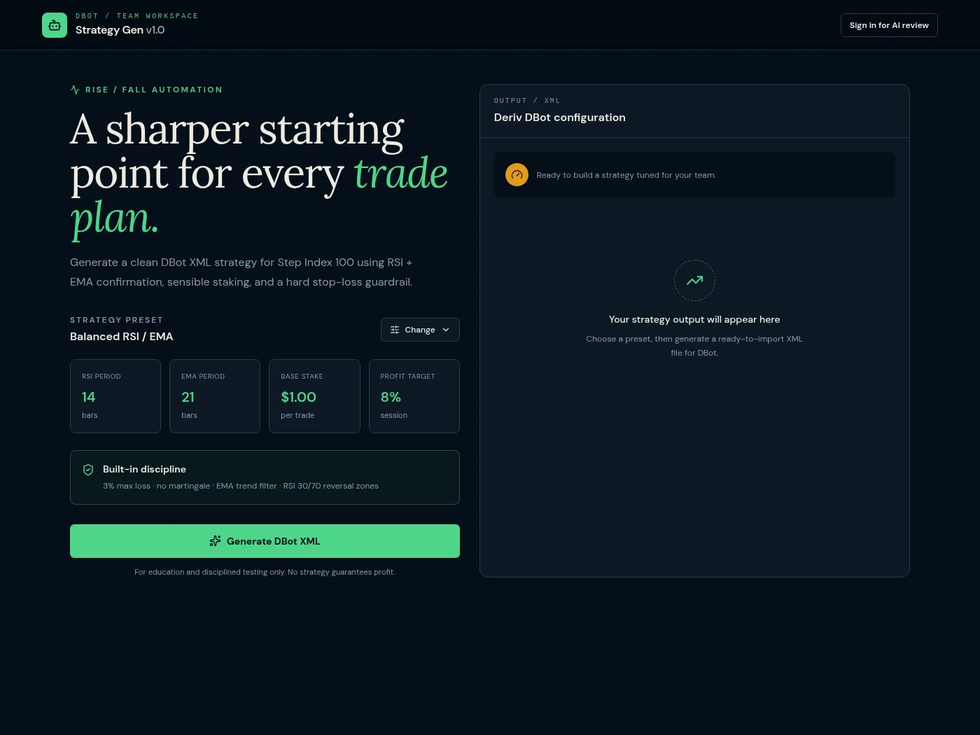 DBot AI Strategy Gen