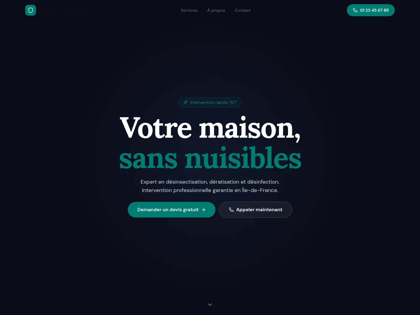 3D Stop Nuisibles Homepage