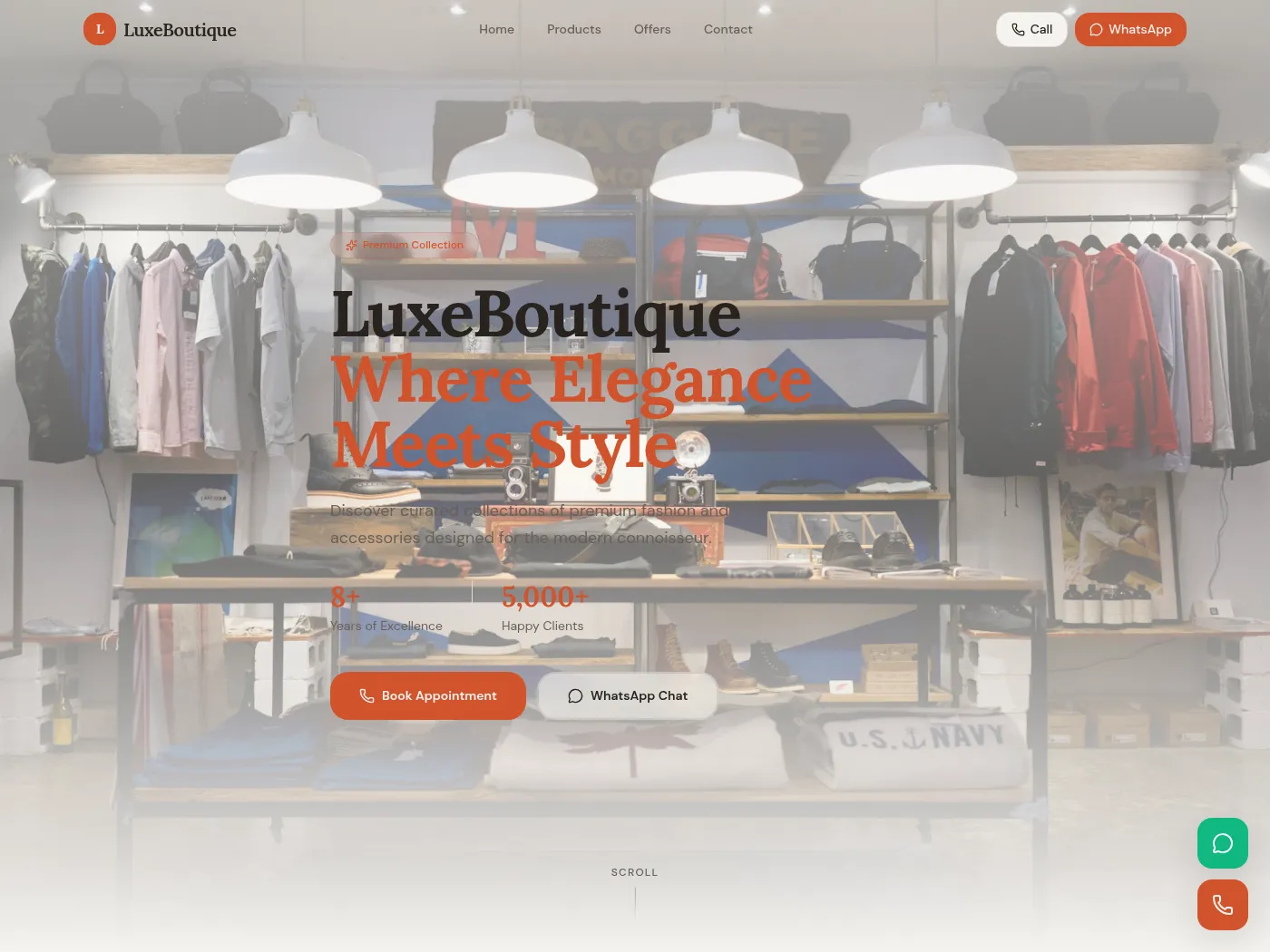 LuxeBiz Landing Page