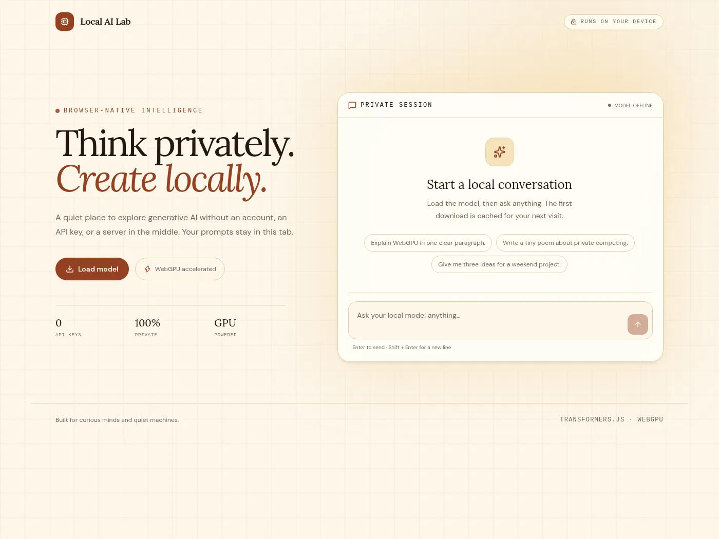 Local AI in Browser