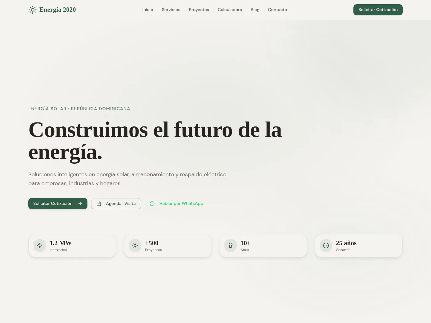Energía 2020 Pro Web
