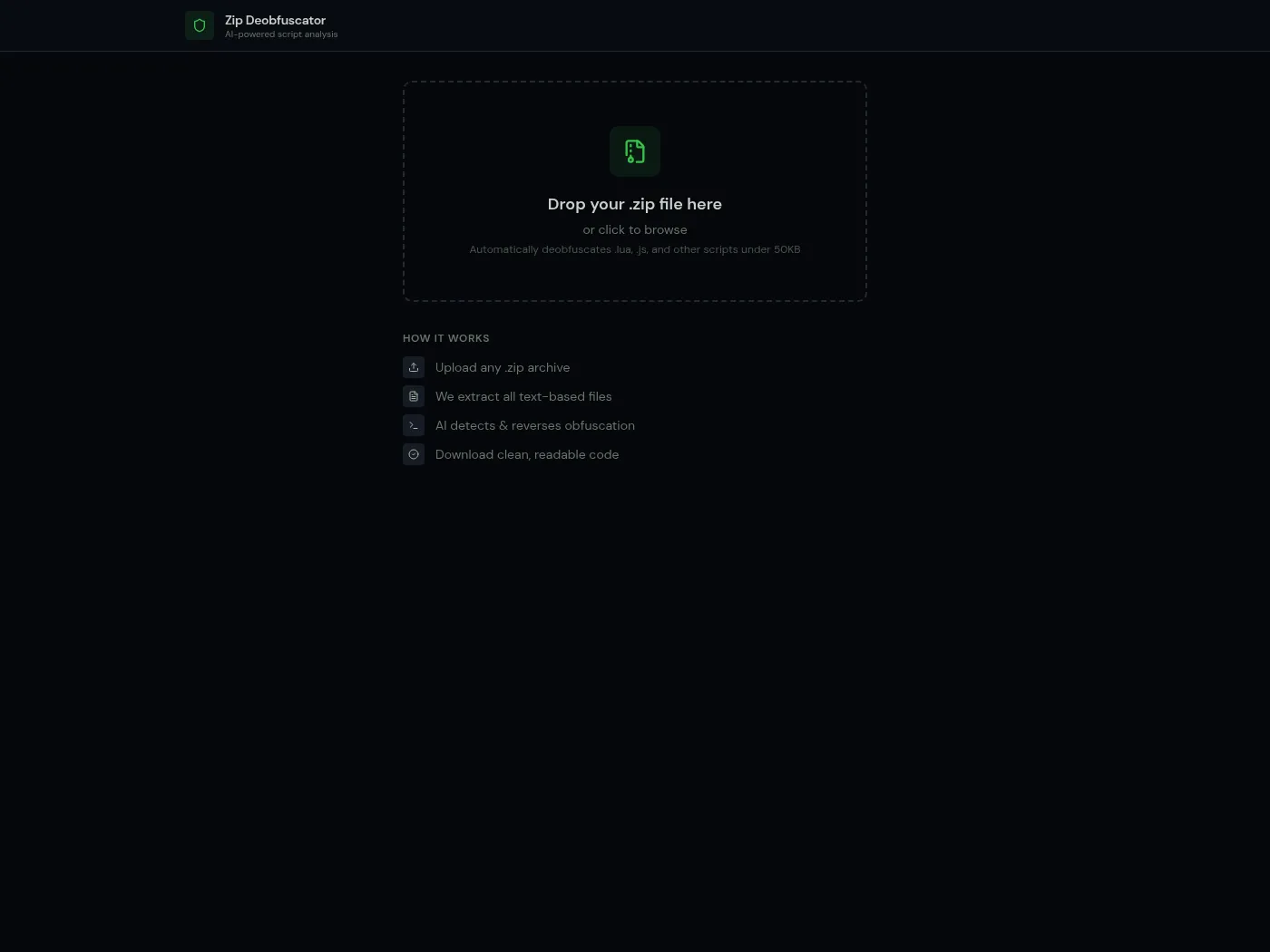 Zip File Deobfuscator