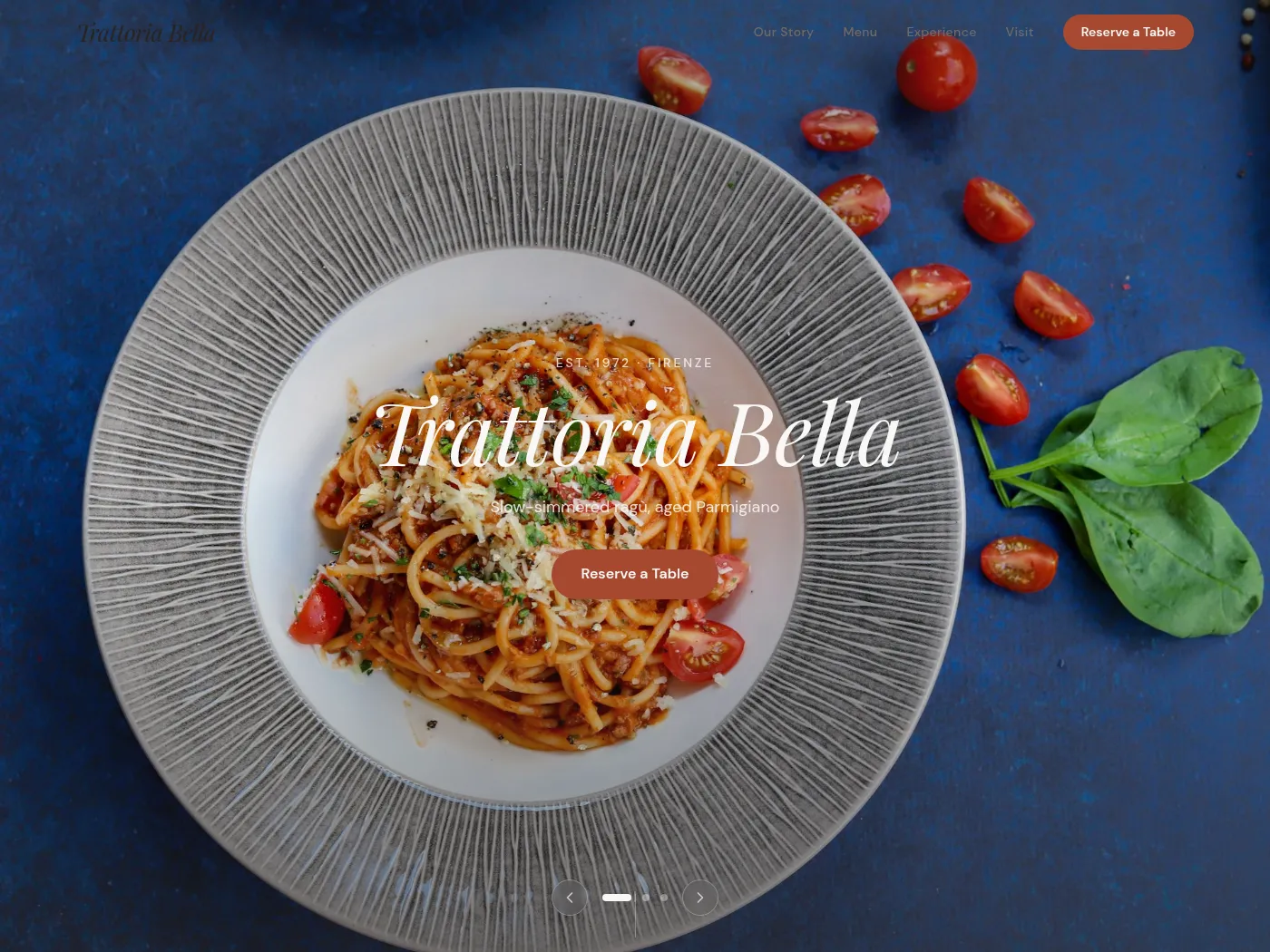 Trattoria Web Presence