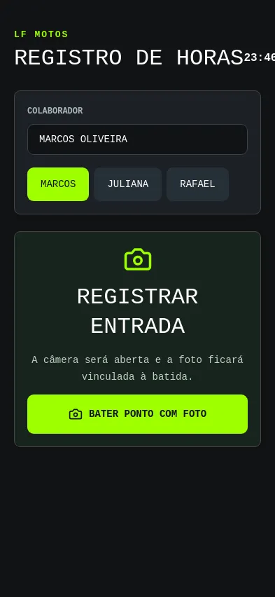 Registro de Horas LF Motos