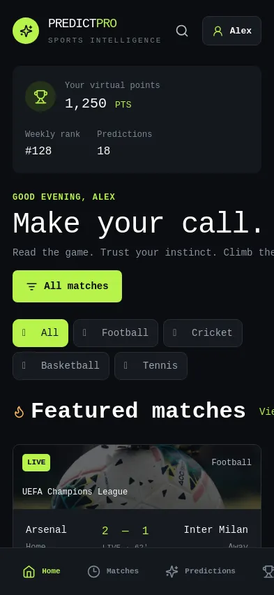 SportPredict Hub