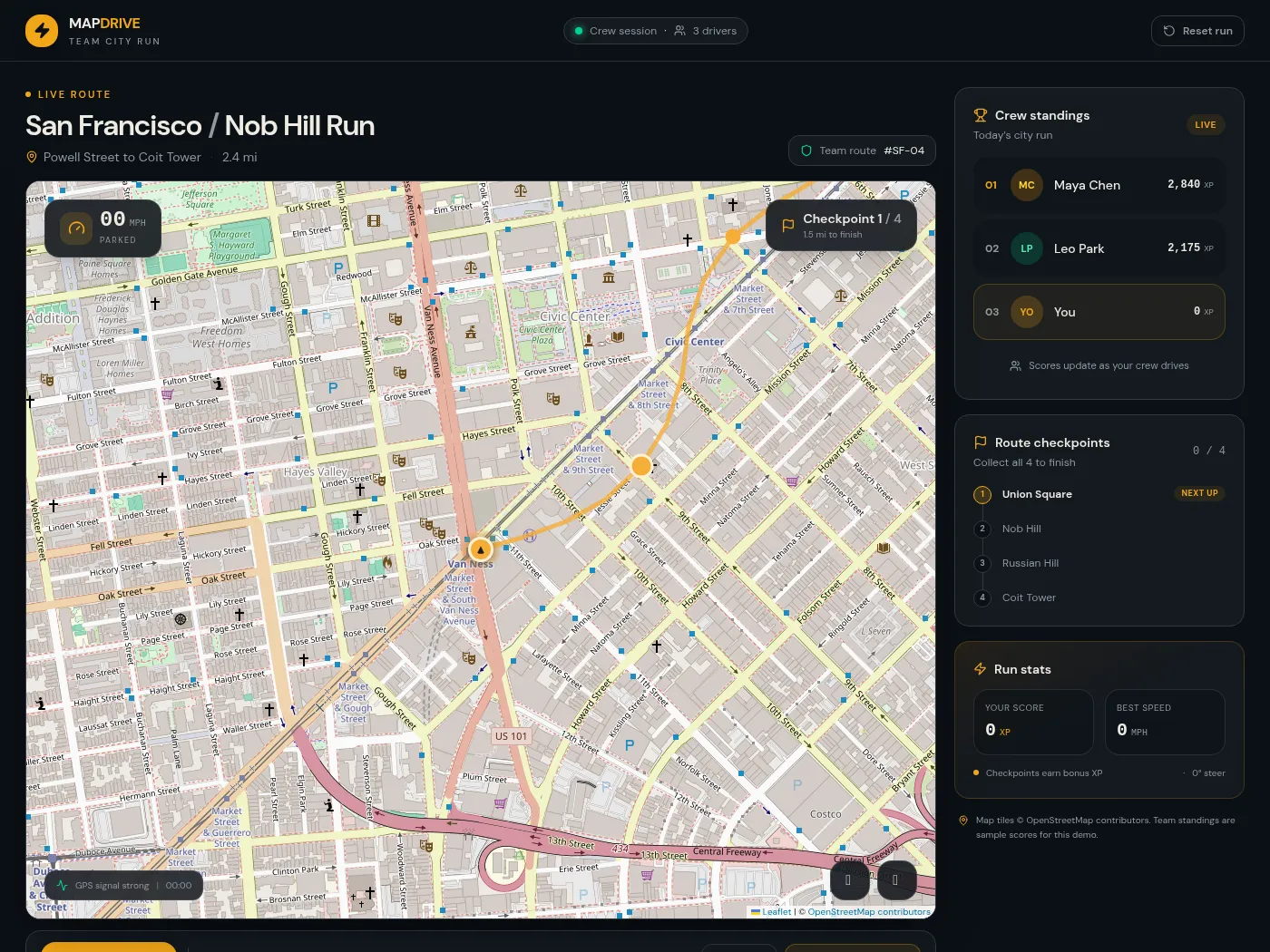 MapDrive Simulator