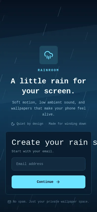 Rainy Live Wallpaper App