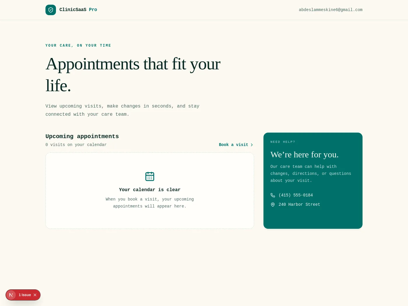 ClinicSaaS Pro